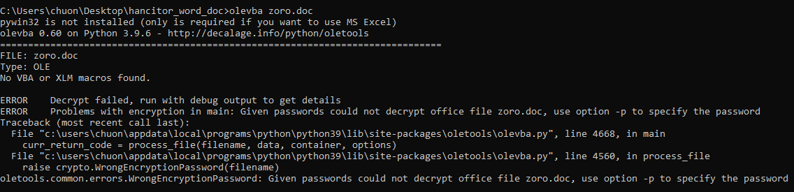 HANCITOR: Analysing The Malicious Document | 0ffset Training Solutions